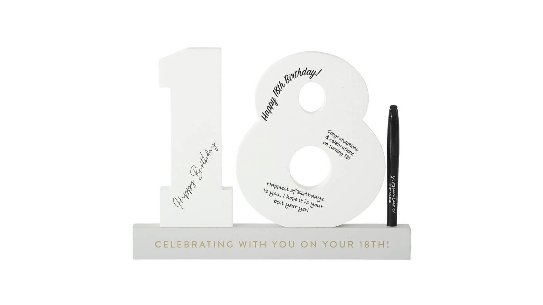 18th Birthday Signature Number | Gifts Australia