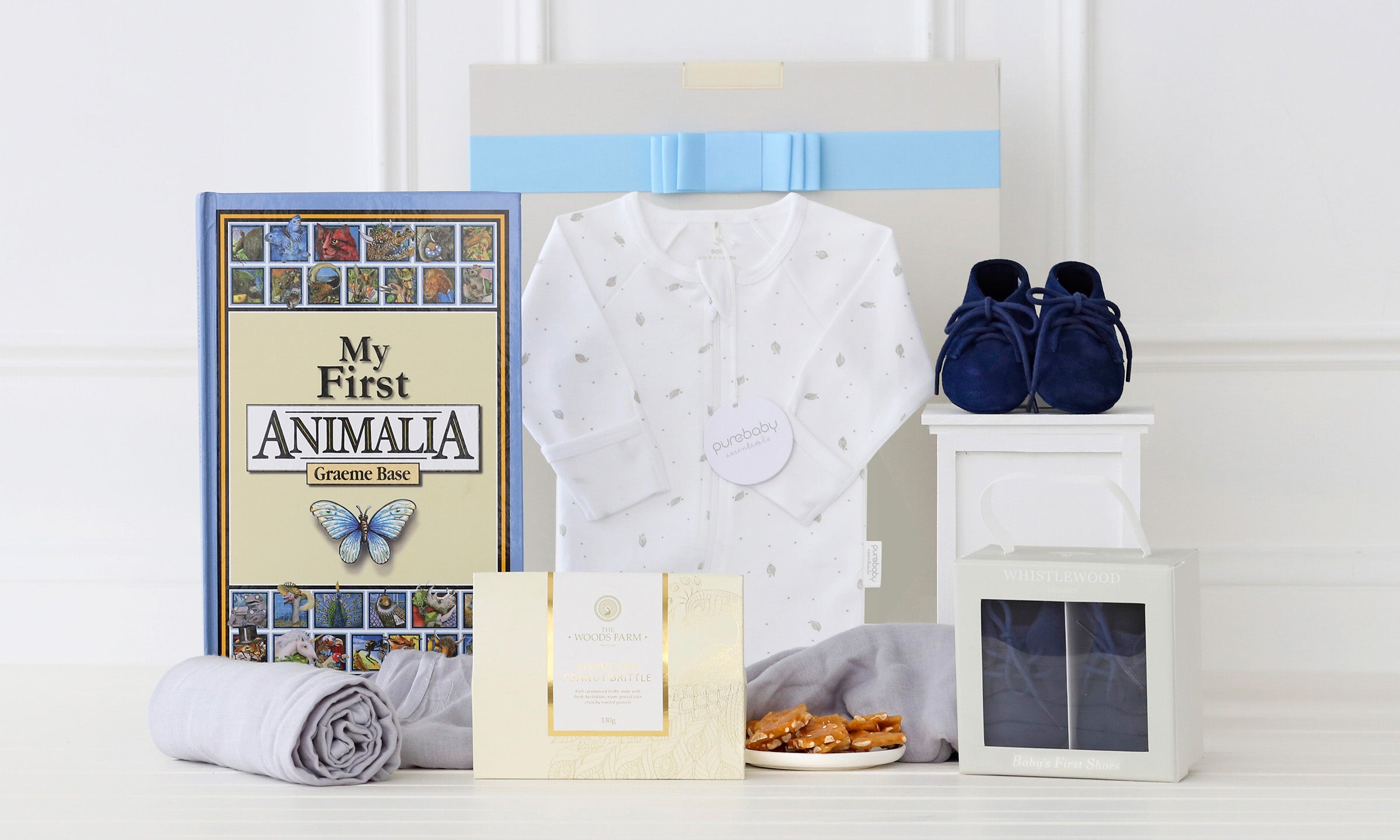 Baby boy first shoe hamper | Gifts Australia