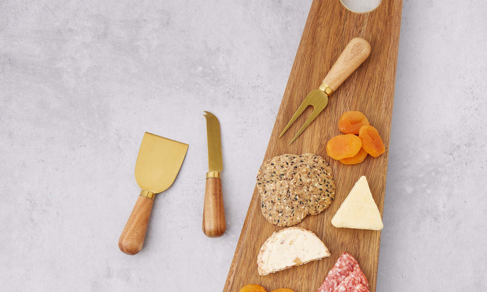 Davis & Waddell Acacia Cheese Knives Set｜Gifts Australia