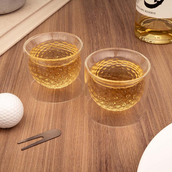 Golf Ball Glasses (Set of 2)｜Gifts Australia