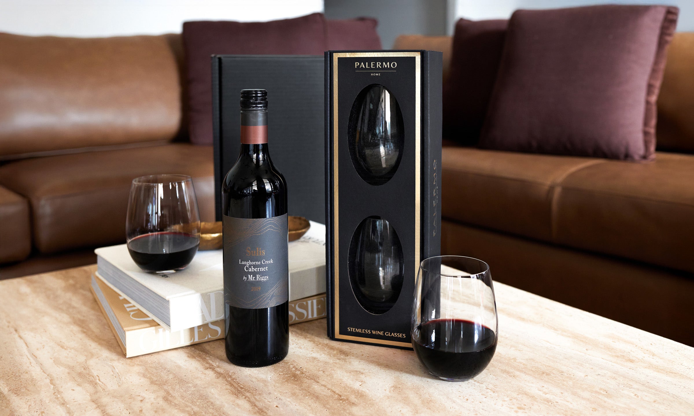 An Evening In, Red Wine & Glass Set | Gifts Australia