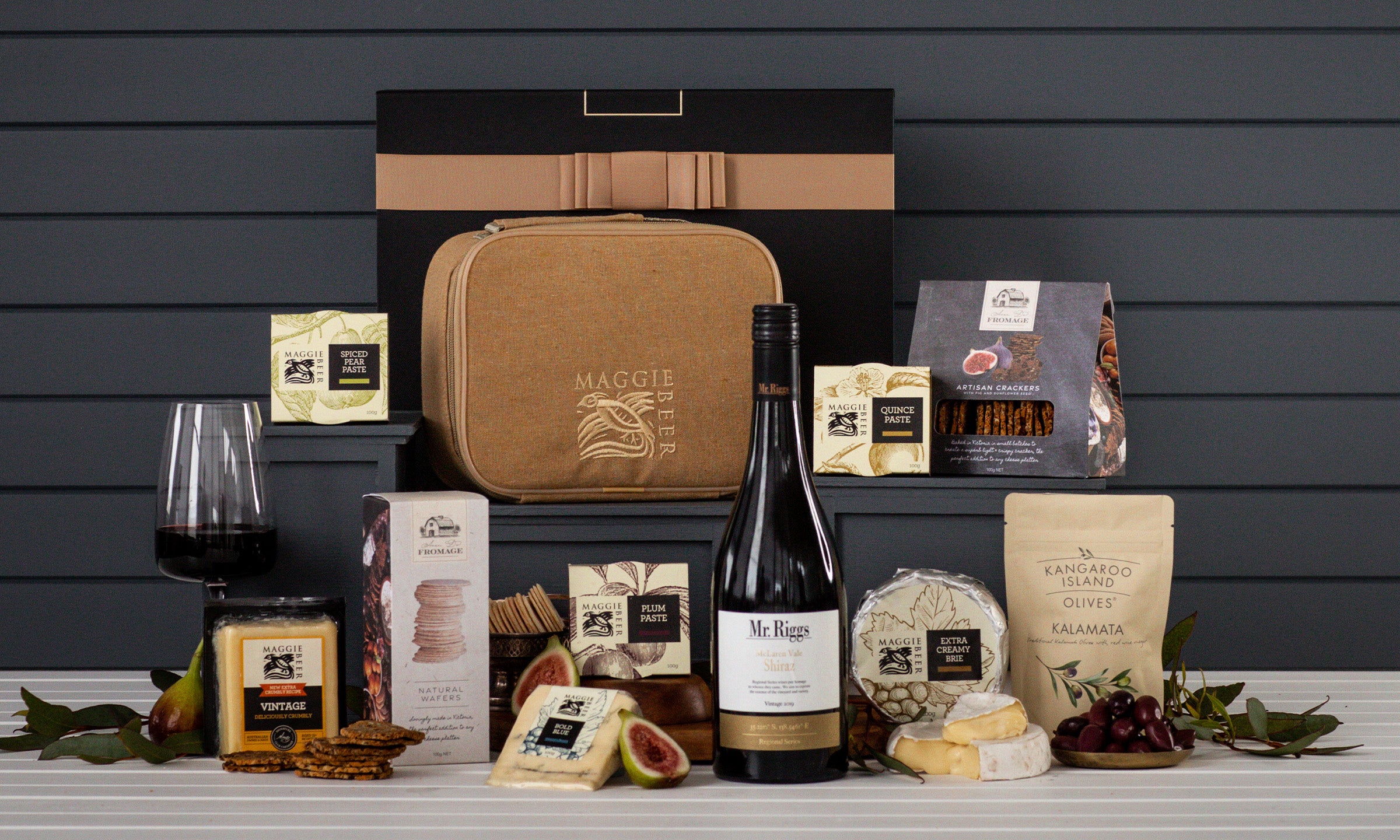 Australian Cheese Grazing Hamper with Shiraz | Gifts Australia