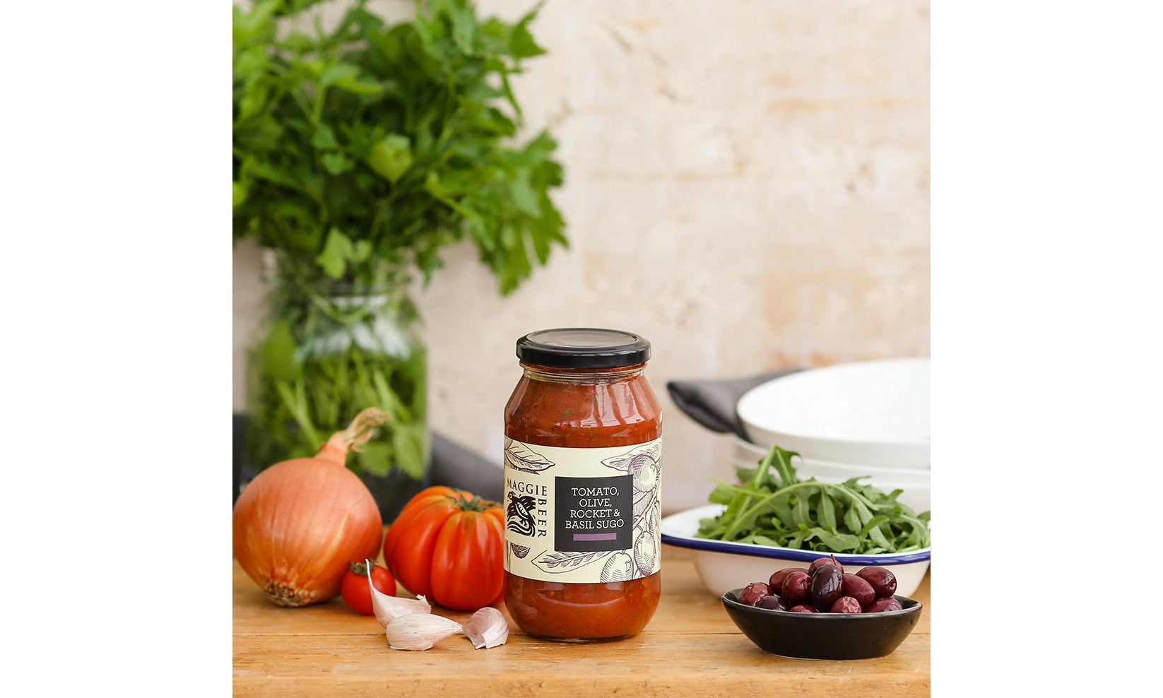 Maggie Beer - Pasta Sugo Tomato Olive Rocket and Basil 500g – Gifts ...