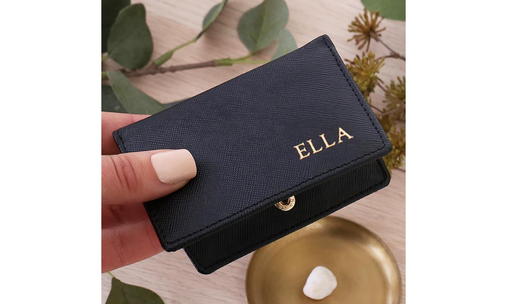 Personalised Leather Business Card Holder | Gifts Australia