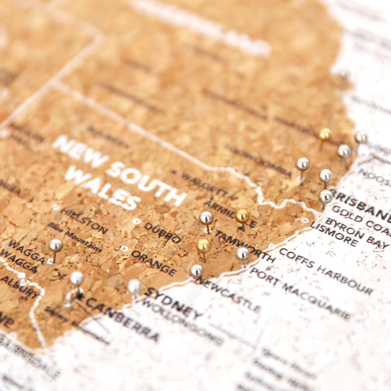 Australia Pin Board Travel Map | Gifts Australia